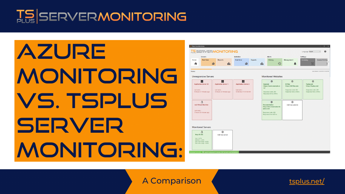 Azure Monitoring Vs Tsplus Server Monitoring A Comparison